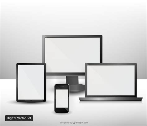 Vectores de dispositivos electrónicos Vector Gratis