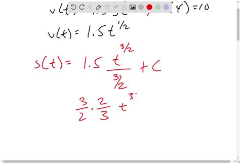 solved 53 58 a particle is moving with the given data find the