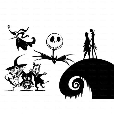 Nightmare Before Christmas SvgJack Skellintong Cut Files For Etsy