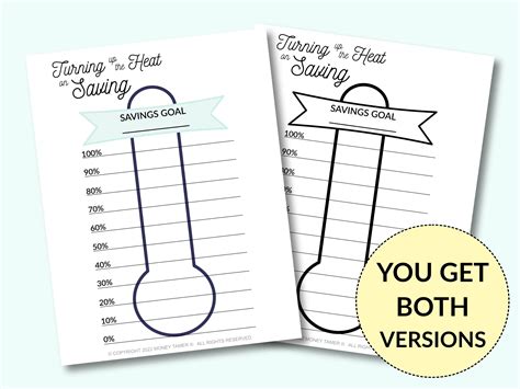 Blank Printable Thermometer