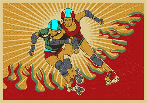 Roller Derby Girls Art