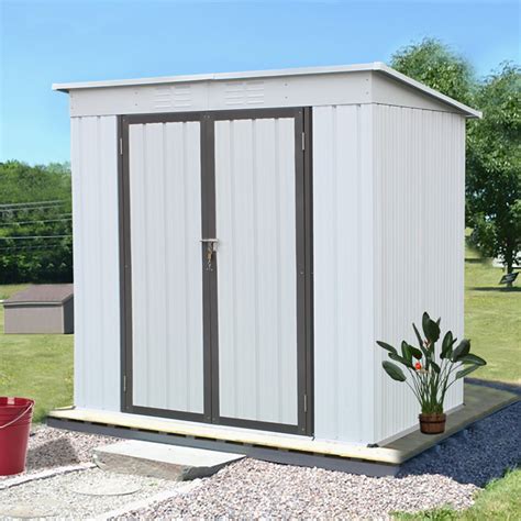 Thanaddo Outdoor 6 Ft W X 4 Ft D Metal Storage Shed And Reviews Wayfair