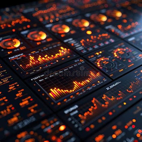 Data Visualization Abstract Representation Of Technology And Data Flow Stock Illustration