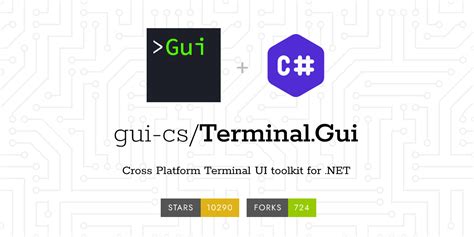 Terminalgui Terminalgui 是一个基于 Net 的跨平台终端用户界面库，它允许开发者使用 C创建终端应用程序，而