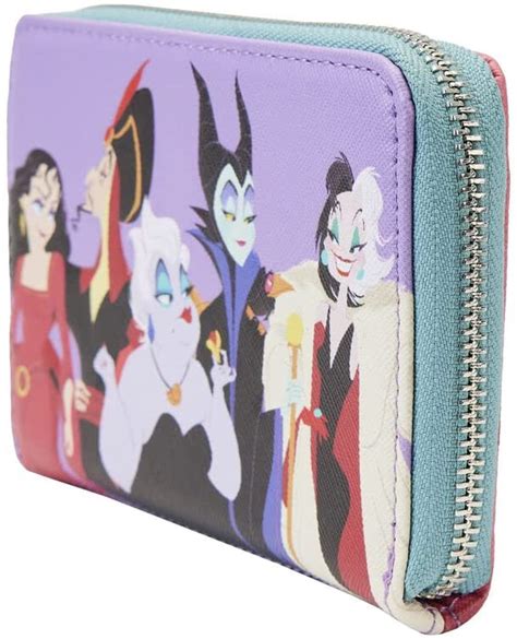 Loungefly Disney Villains Color Block Zip Wallet
