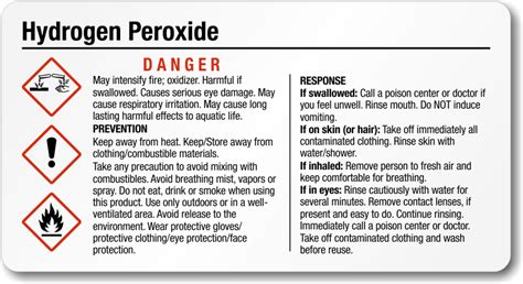 Hydrogen Peroxide Label Hydrogen Peroxide Aqueous Solution Un2984