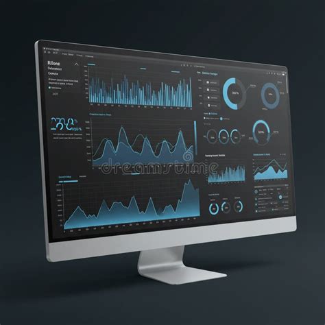 A Modern Computer Monitor Displaying A Comprehensive Data Analytics