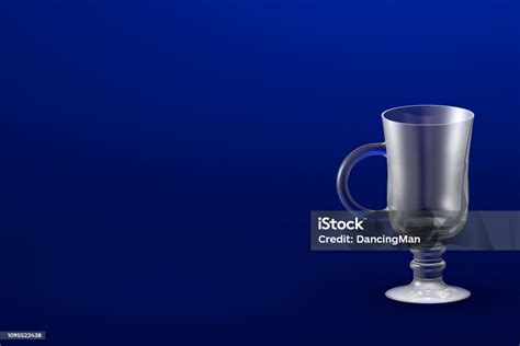 블루에 아이 리 쉬 커피 핫 칵테일 유리의 3d 그림 이랑 텍스트유리를 마시는 장소 렌더링 0명에 대한 스톡 사진 및 기타 이미지 Istock