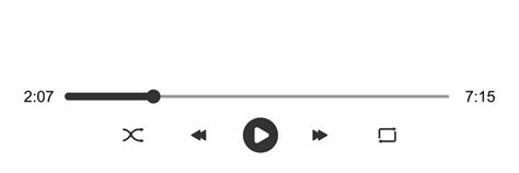 Audio Or Video Player Progress Loading Bar Vector Image