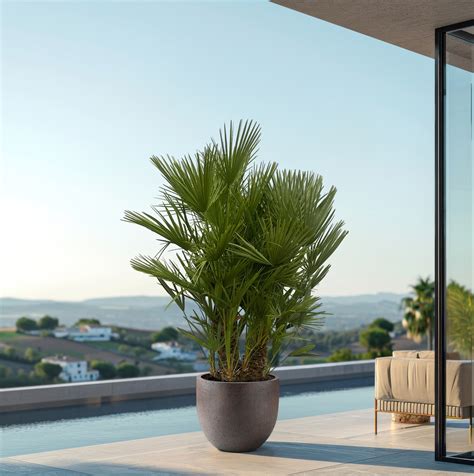 Chamaerops Humilis Multi Stem 140cm Green Bubble