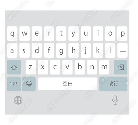 illustration of the keyboard for japanese input kana input mode on a