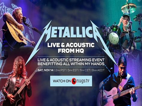 Metallica anuncia concierto benéfico online con entradas de 15 a 95 dólares - MERCADEO POP