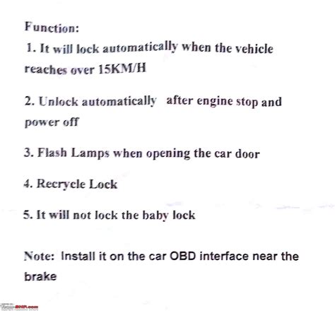 Speed Sensing Auto Lock For The Hyundai Creta Simple OBD Module For Rs 1 050 Only Page 4