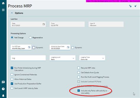 MRP Processors And Schedulers Kinetic ERP Epicor User Help Forum