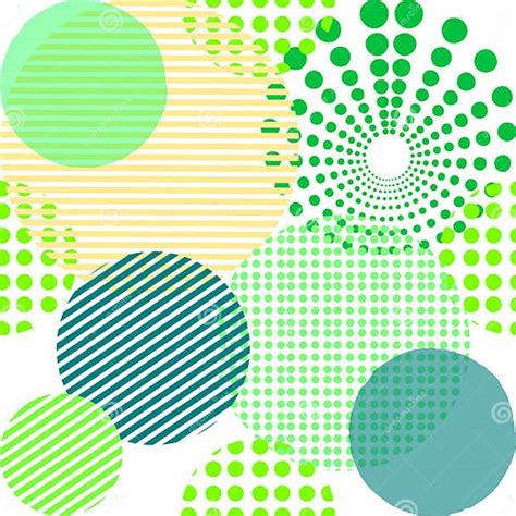 Cerchi Di Forma Diversa Profilati Gialli Di Pantone Verde Di Forma