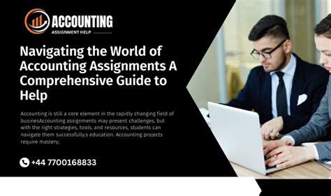 Navigating The World Of Accounting Assignments A Comprehensive Guide To