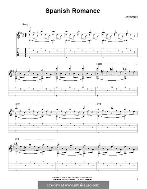 Spanische Romanze Von Unknown Works Before Noten Auf MusicaNeo