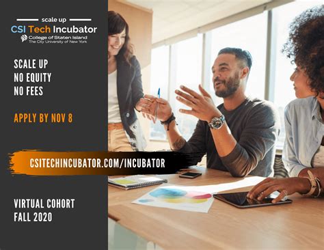 Csi Tech Incubator Fall 2020 Cohort Applications Now Open Csi Today