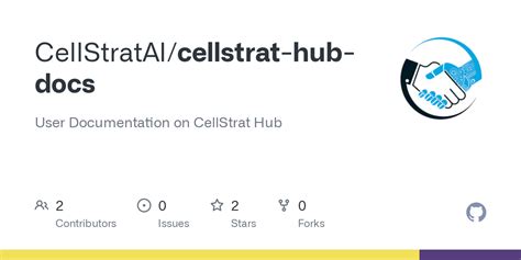 github cellstratai cellstrat hub docs user documentation on