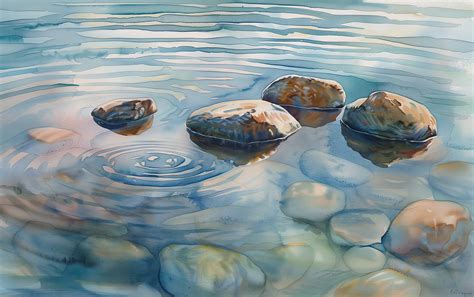 Download Ai Generated Rocks Water Royalty Free Stock Illustration Image Pixabay