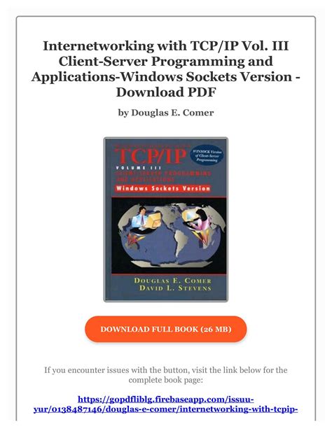 Ebook Pdf Internetworking With Tcpip Vol Iii Client Server