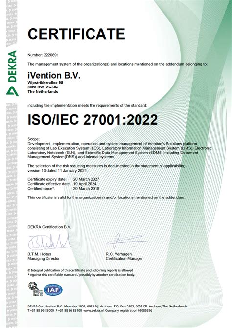 Ivention Earns Trusted Iso Certification Proven Data Security With