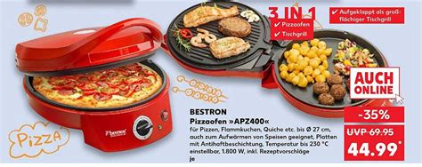 Bestron Pizzaofen Apz400 Angebot Bei Kaufland 1Prospekte De