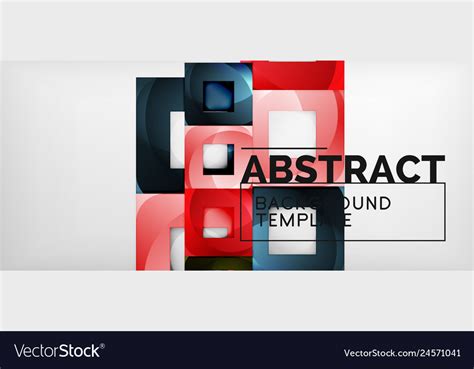 Background With Color Squares Composition Modern Vector Image