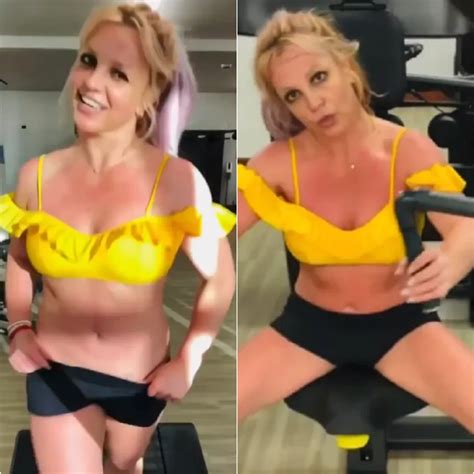 Britney Spears Works Out In A Top And Minimal Shorts And Says ‘mocked