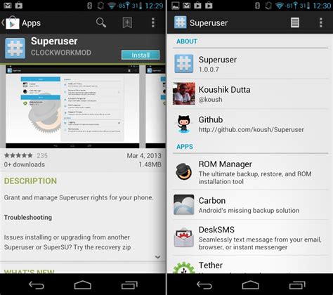 koush s all new superuser app hits the play store remains open source