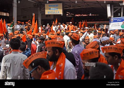 Mumbai India 9th August 2017 A Largest Protest March By Maratha