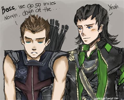 45 Best Loki And Clint Images On Pinterest Clint Barton Loki Laufeyson And The Avengers