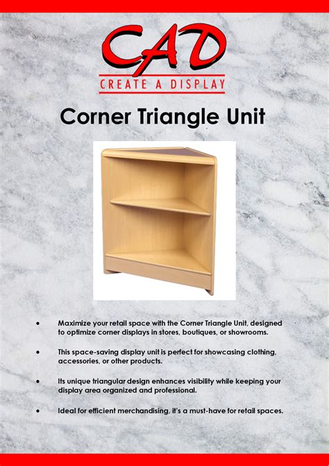 Corner Triangle Unit — Create A Display Limited