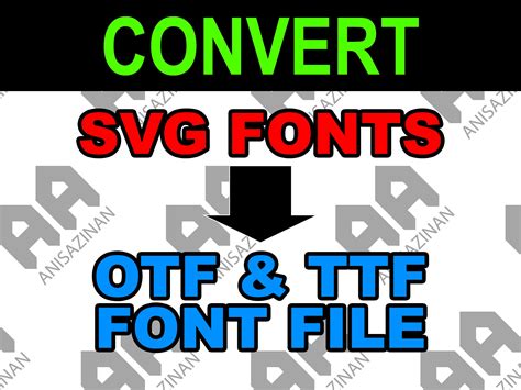 Convert SVG Fonts To OTF TTF Font File Svg To Ttf Svg To Etsy Australia