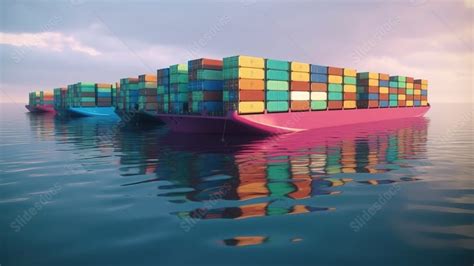 Best Transport Ship Powerpoint Background For Presentation