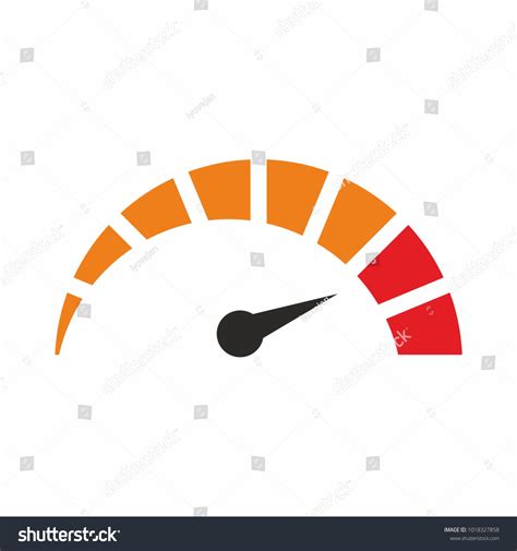 Tachometer Speedometer Indicator Icon Speed Sign 库存矢量图（免版税）1018327858 Shutterstock
