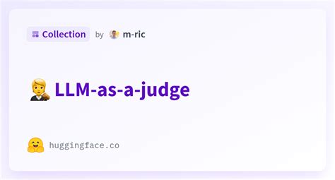LLM As A Judge A M Ric Collection