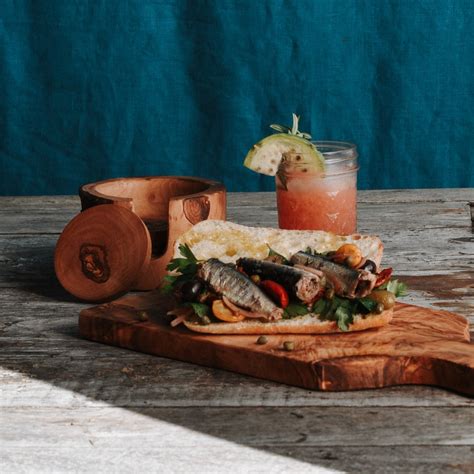 Olive Wood Coaster Set Texas Olive Ranch