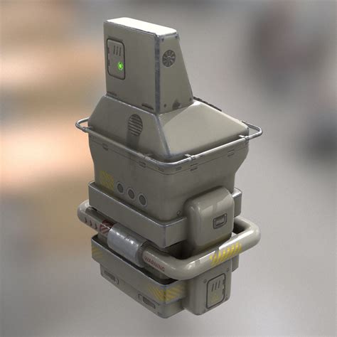 공상 과학 콘솔 Pbr 3d 모델 9 C4d Blend Fbx Ma Obj Lwo Unknown Free3d