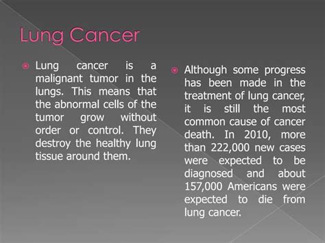 Lung Cancer Ppt Pptx