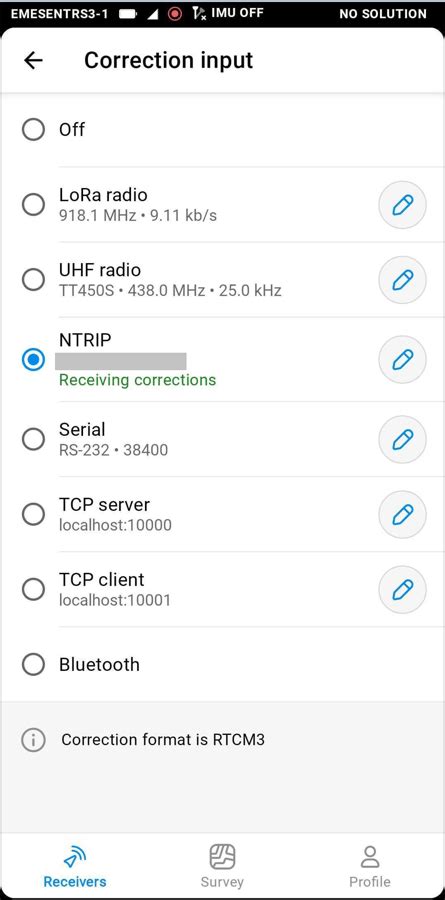 Setup Corrections For Emlid Rs2 Rs2 And Rs3