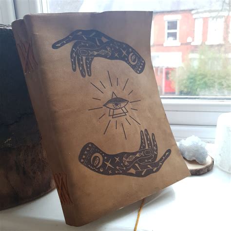 Leather Spell Book Vintage Leather Notebook Sketch Book Photo