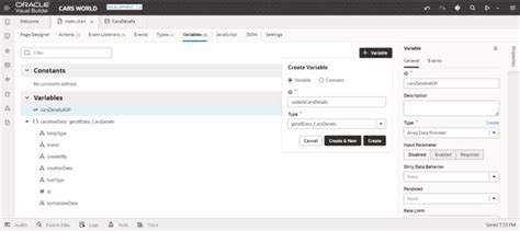 How To Create Editable Table In Vbcs