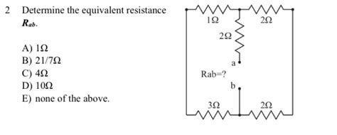 Solved 2 ﻿determine The Equivalent Resistance