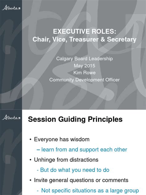 Exec Roles Pdf