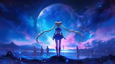 Sailor Moon Cosmic Team Desktop Wallpaper Anime Wallpaper 4k
