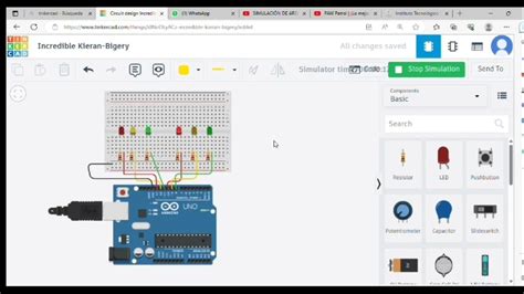 SimulaciÓn De Arduino En Tinkercad Semaforo Youtube
