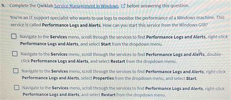 Solved Complete The Qwiklab Service Management In Windows Before