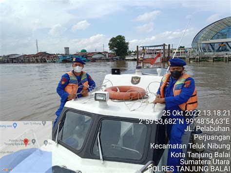 Satpolair Polres Tanjungbalai Periksa Kapal KM Rejeki Laut 77 TaslabNews Tanjungbalai