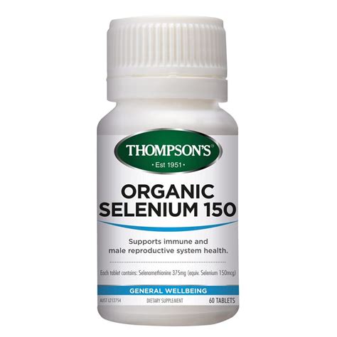 Organic Selenium 150mcg 60 Tablets Nikita Naturals Australia